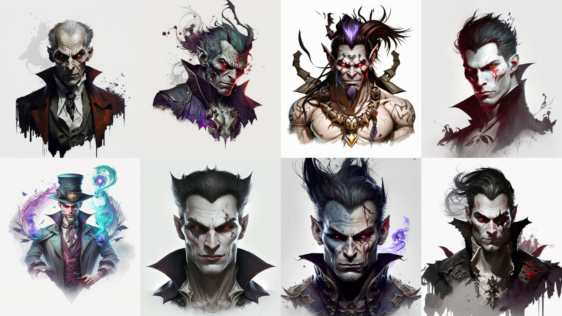 ArtStation - The White Side of Darkness - 100 Villains on Display ...