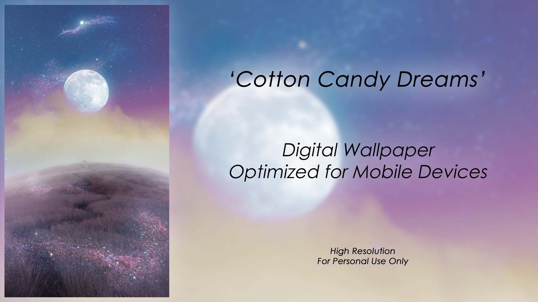 ArtStation - Cotton Candy Dreams - Mobile Wallpaper | Artworks