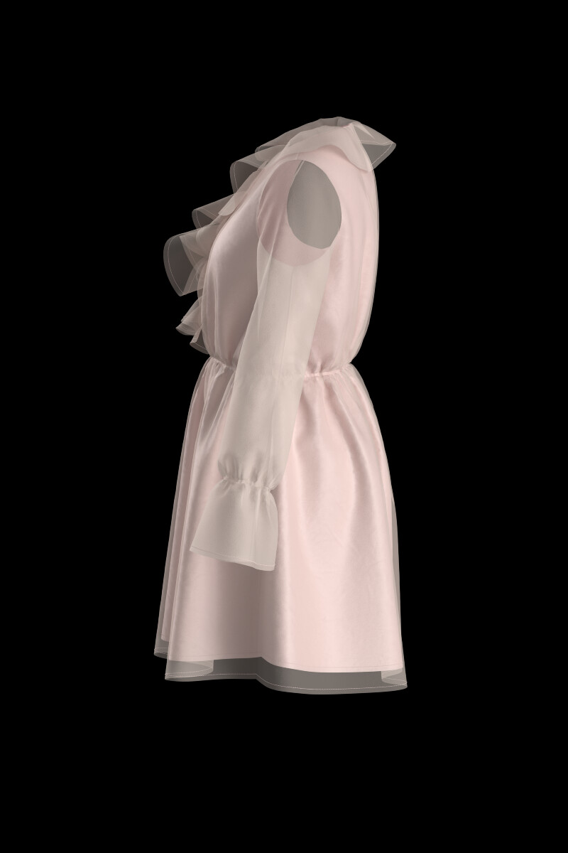 ArtStation - 3D SILK CHIFFON DRESS | Resources