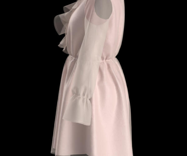 ArtStation - 3D SILK CHIFFON DRESS | Resources