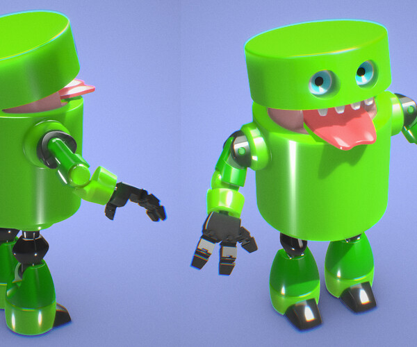 ArtStation - Robot character - v1 - 3D Model | Resources