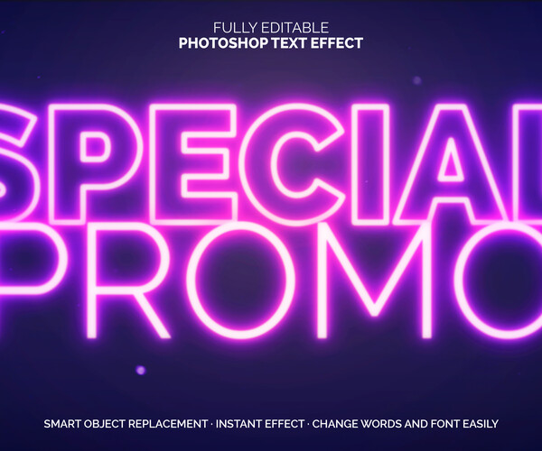 ArtStation - 3D Special Promo. PSD fully editable text effect. Layer ...