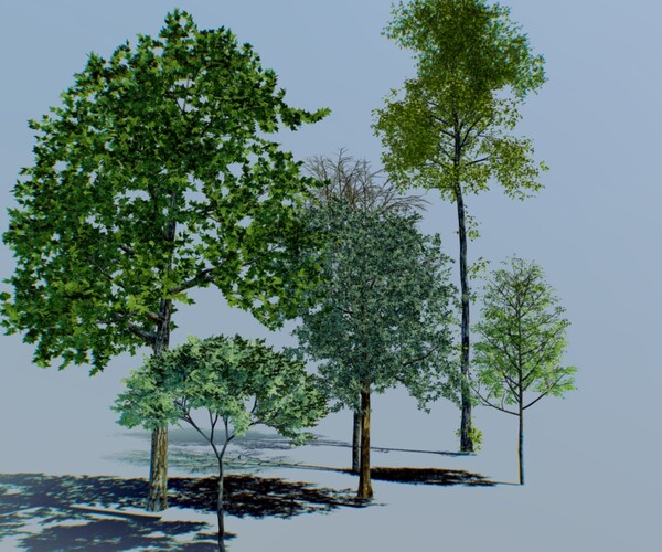 ArtStation - tree pack 02 (free) | Game Assets