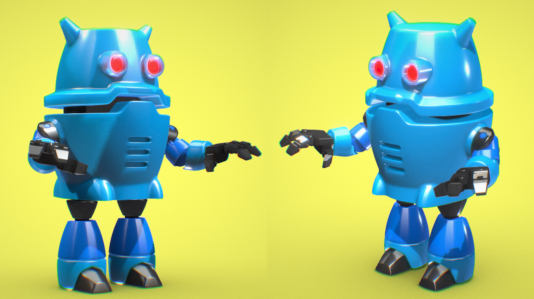 ArtStation - Robot Character - v2 - 3D Model | Resources
