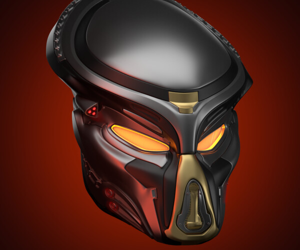 ArtStation - Fugitive Predator Mask for 3d print (Predator 2018 ...