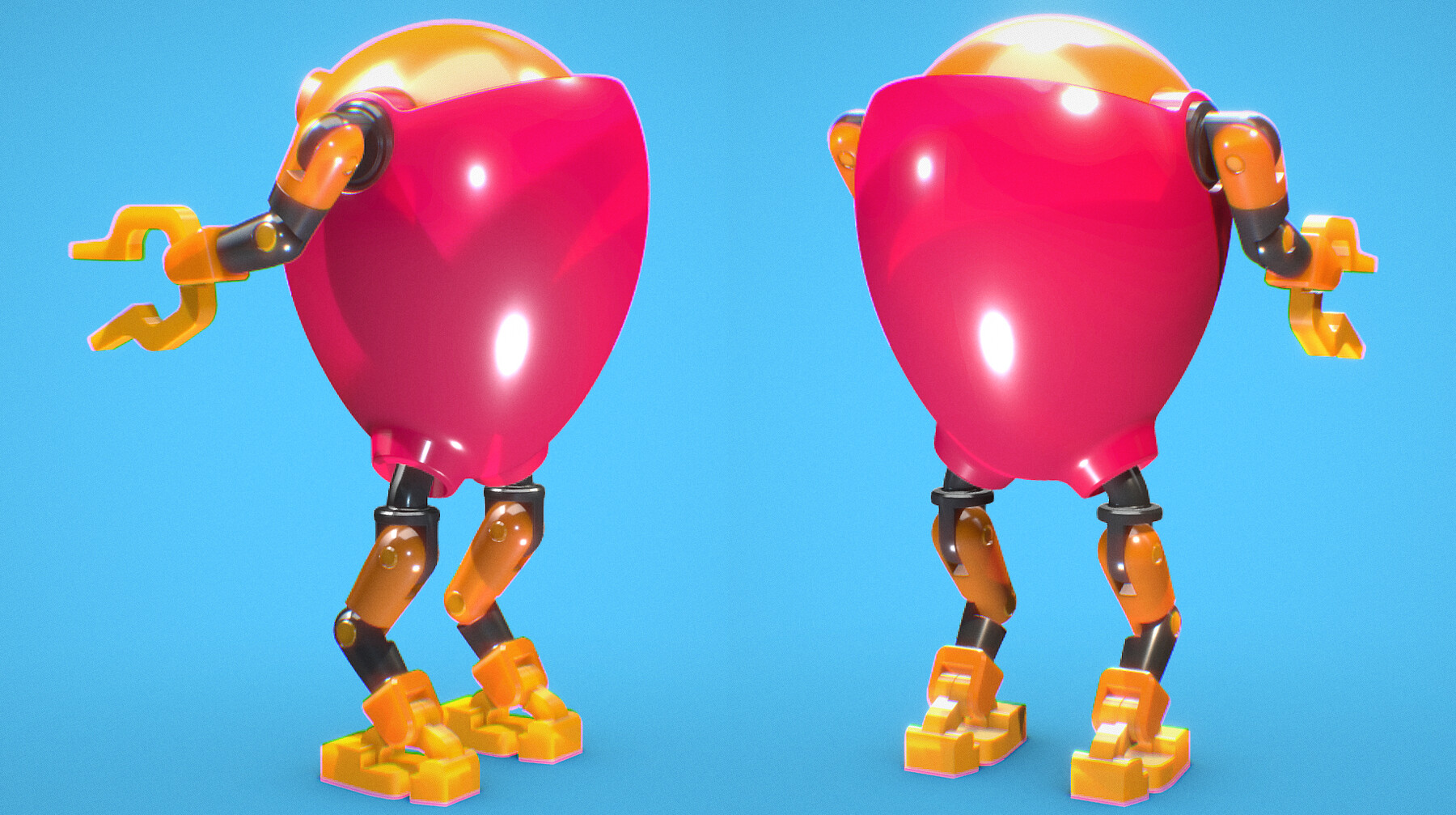 ArtStation - Robot character - v3 - 3D Model | Resources