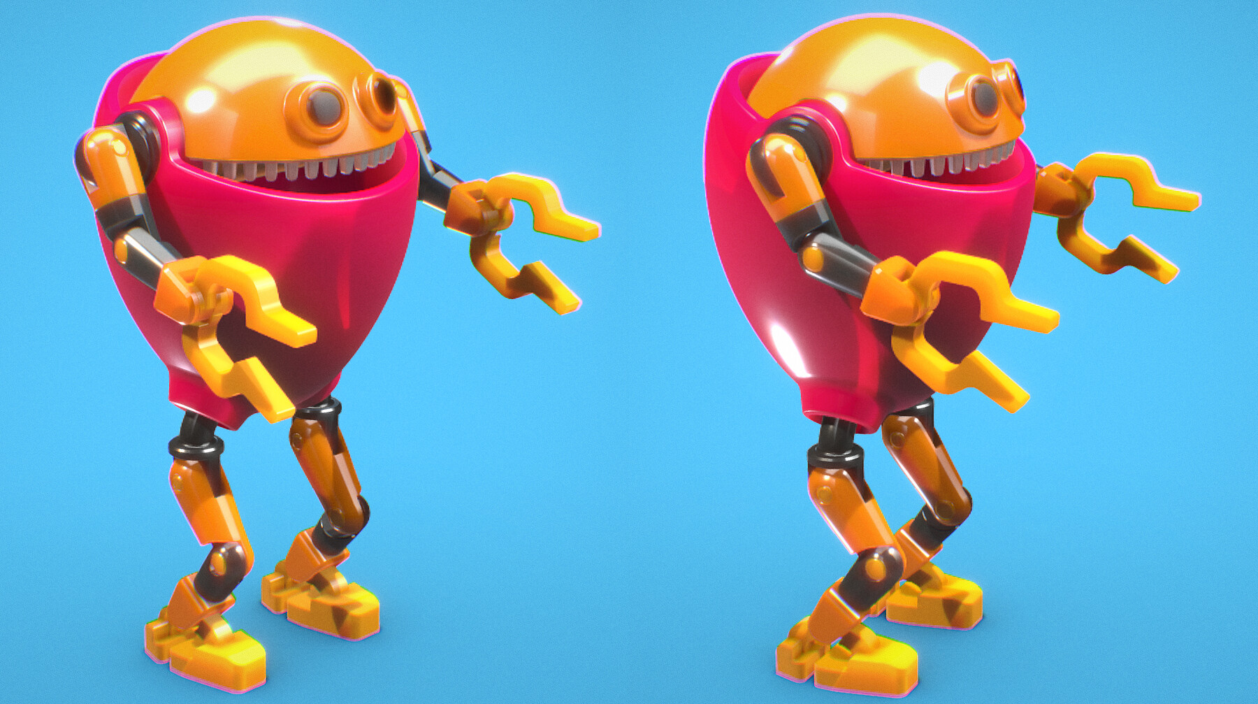 ArtStation - Robot character - v3 - 3D Model | Resources