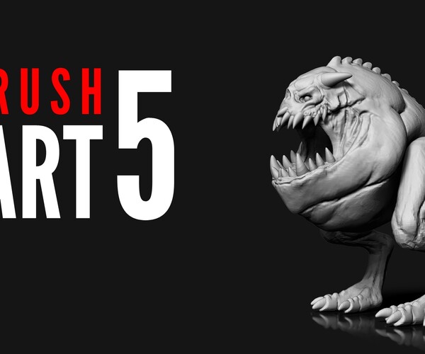 ArtStation - MLW_Creative - ZBRUSH Creature Sculpting FULL TUTORIAL | Tutorials