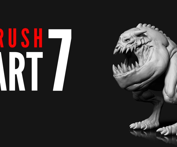 ArtStation - MLW_Creative - ZBRUSH Creature Sculpting FULL TUTORIAL | Tutorials