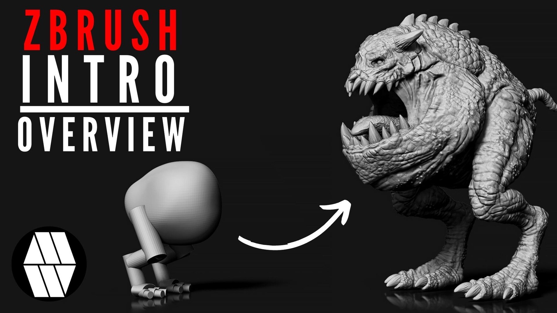 ArtStation - MLW_Creative - ZBRUSH Creature Sculpting FULL TUTORIAL | Tutorials