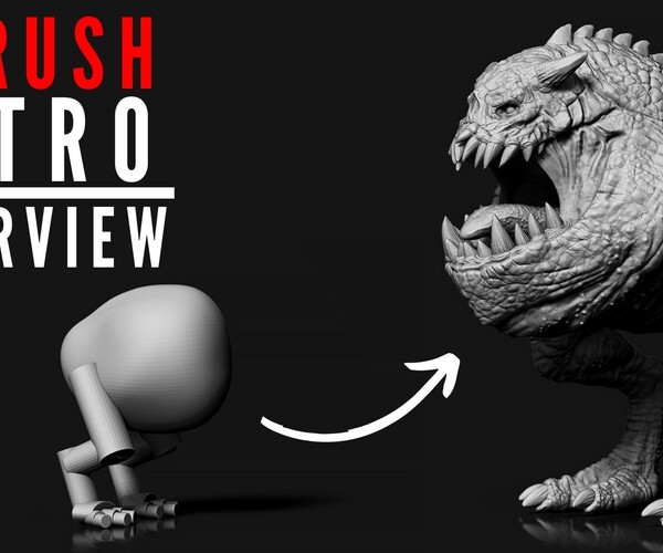 ArtStation - MLW_Creative - ZBRUSH Creature Sculpting FULL TUTORIAL | Tutorials
