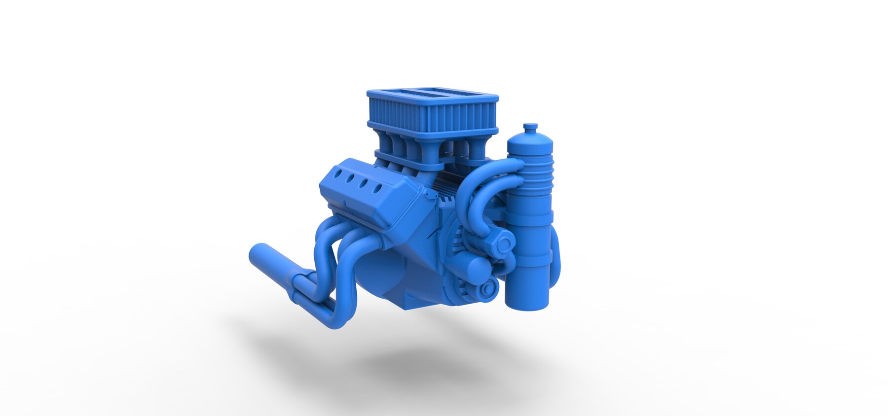 ArtStation - 3D printable Diecast engine V8 for Sprint car Scale 1:25 | Resources