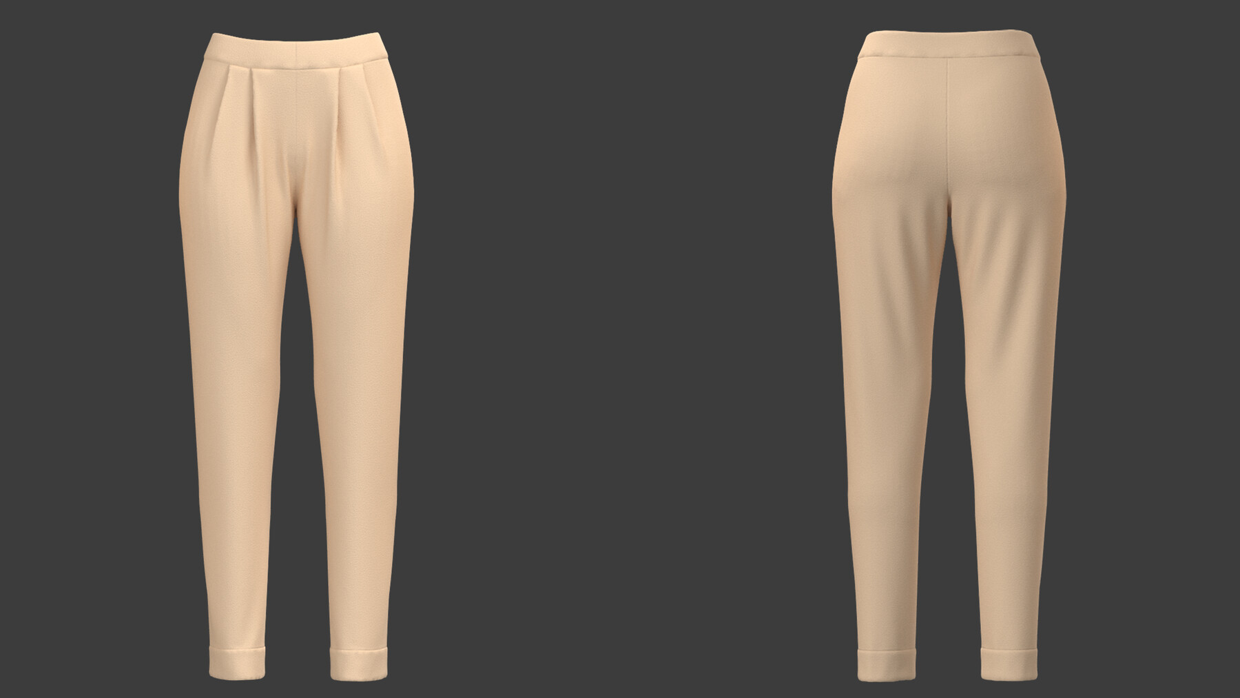 ArtStation - 13 Women's Basic Pants + Zprj +Obj + Fbx | Game Assets