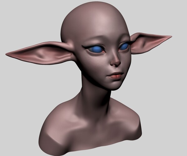 ArtStation - Stylized Elf Head B | Resources