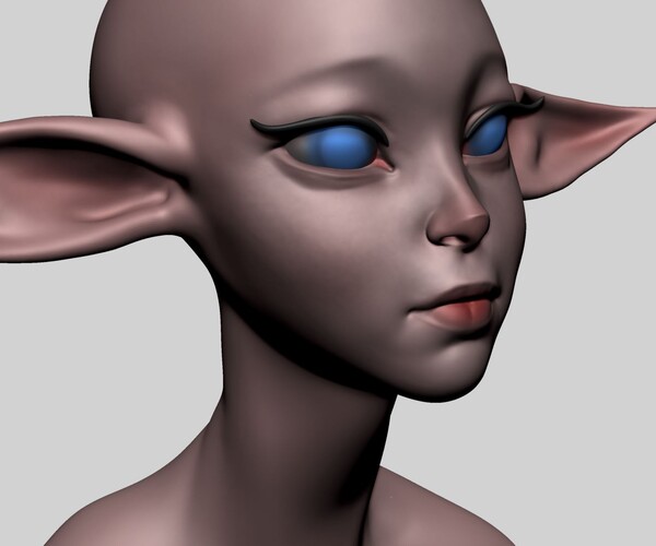 ArtStation - Stylized Elf Head B | Resources