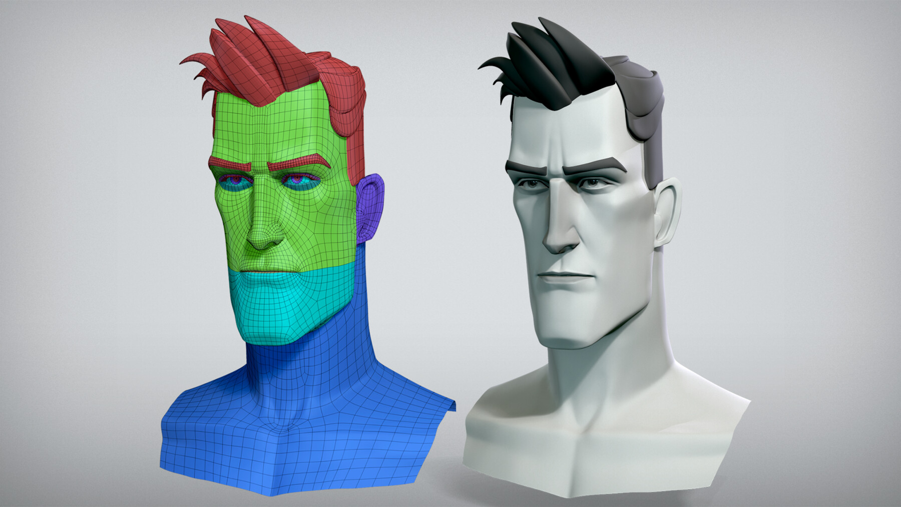ArtStation - Cartoon male character Bruce base mesh | Resources