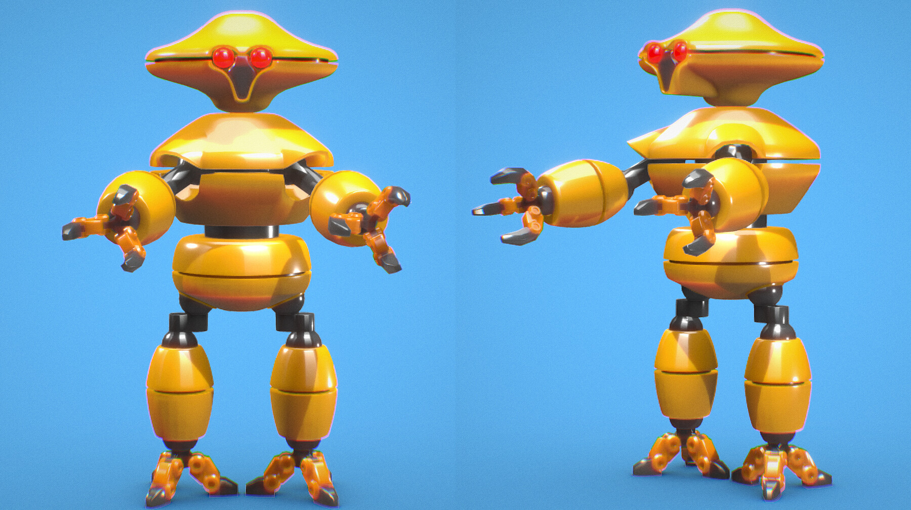 ArtStation - Robot Character - v4 - 3D Model | Resources