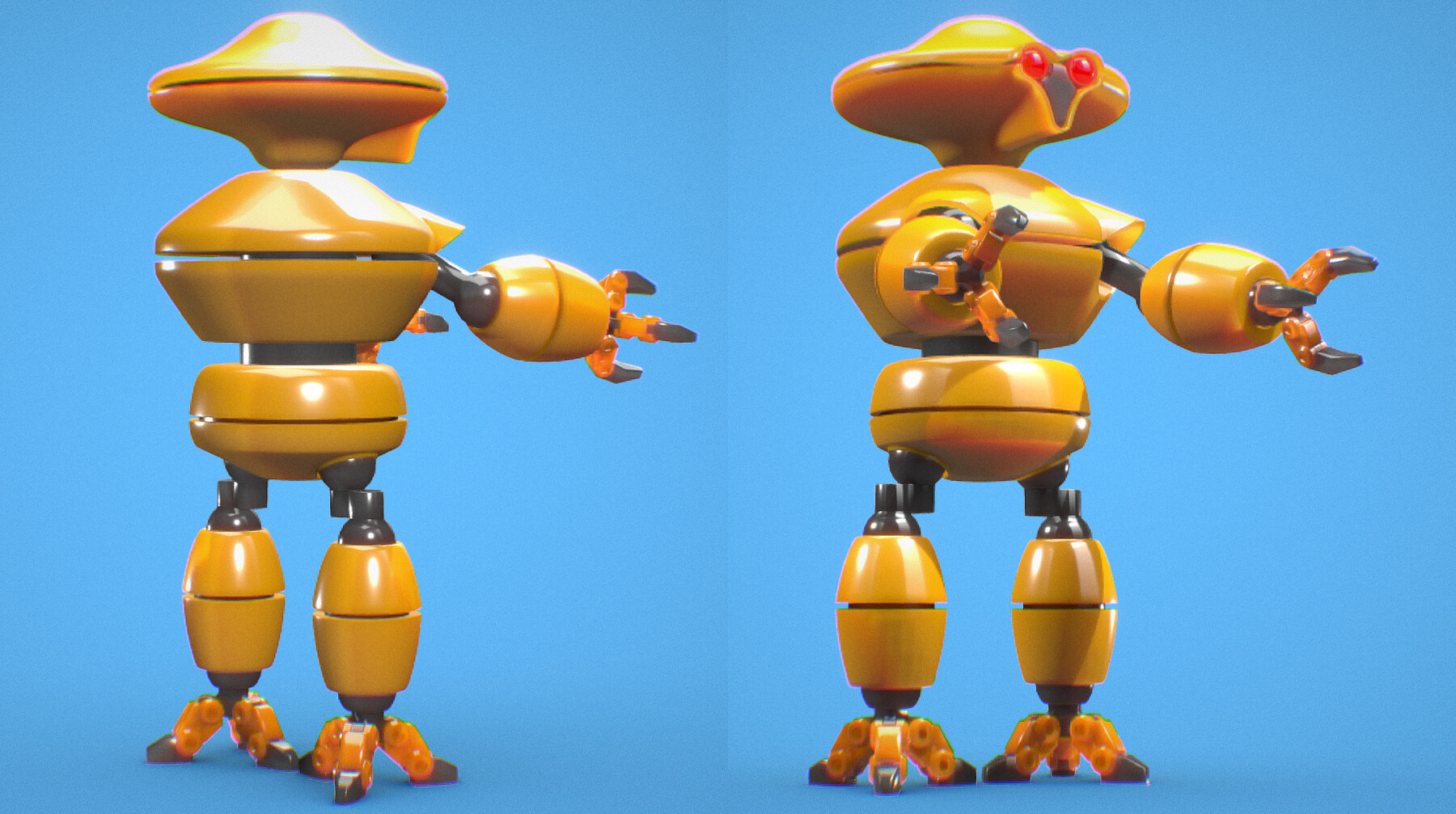 ArtStation - Robot Character - v4 - 3D Model | Resources