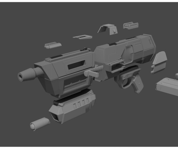 ArtStation - DC17M Republic Commando Blaster Rifle STL | Resources