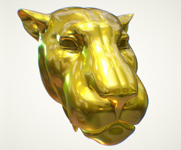 ArtStation - Lion Head Mascot, Keychain, Keyring With Moveable Jaw STL ...