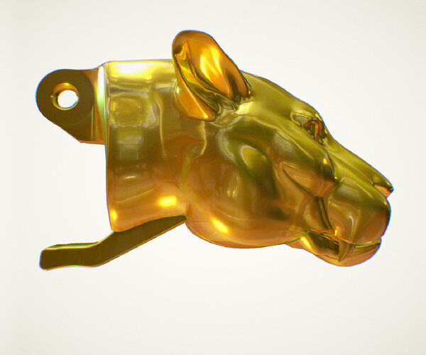 ArtStation - Lion Head Mascot, Keychain, Keyring With Moveable Jaw STL ...