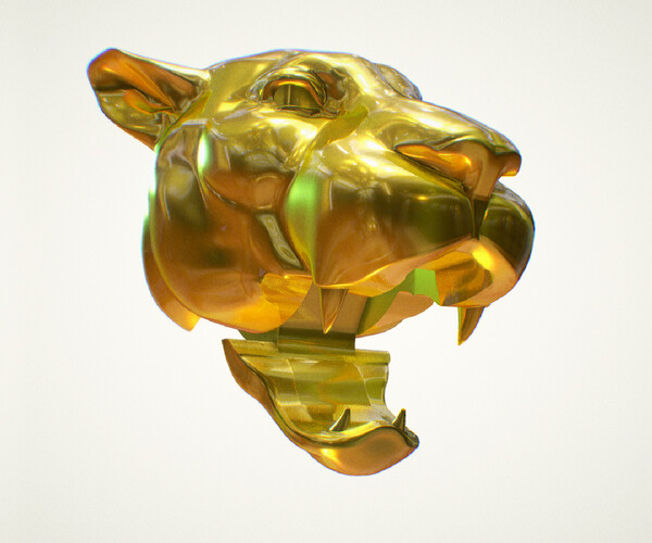 ArtStation - Lion Head Mascot, Keychain, Keyring With Moveable Jaw STL ...