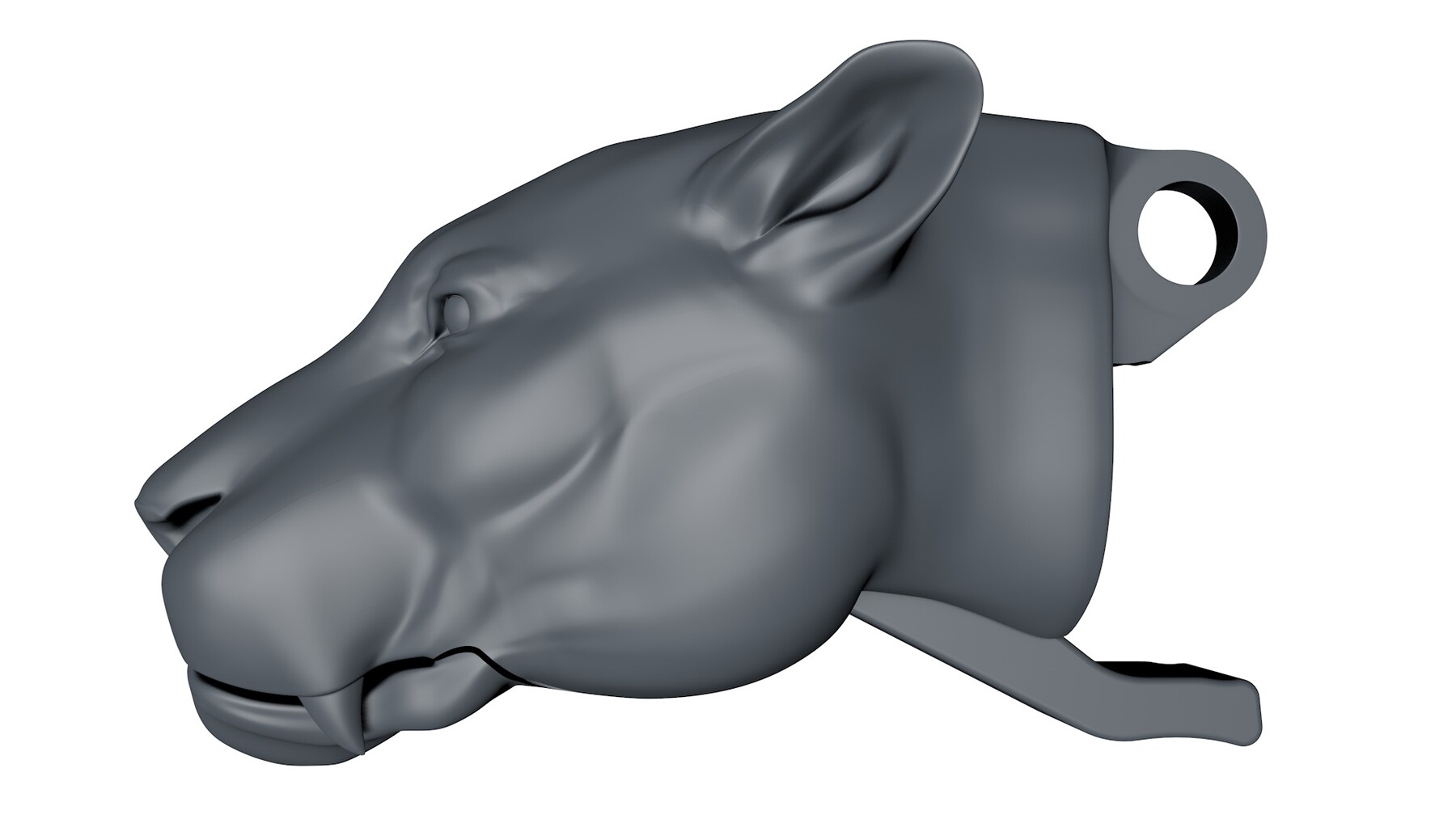 ArtStation - Lion Head Mascot, Keychain, Keyring With Moveable Jaw STL ...