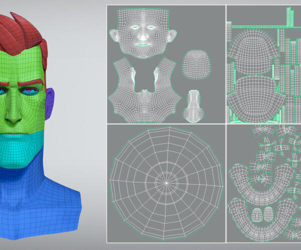 ArtStation - Cartoon male character Bruce base mesh | Resources