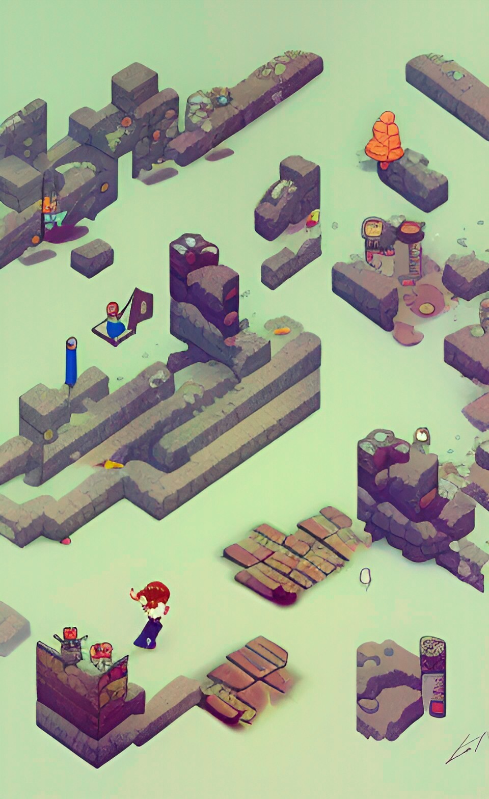 ArtStation - assets for side-scrolling platformer game minimalist 18640 ...