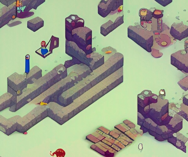 ArtStation - assets for side-scrolling platformer game minimalist 18640 ...