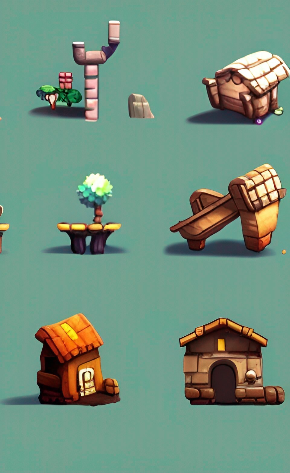 ArtStation - assets for side-scrolling platformer game minimalist 18640 jpg wombo art pack ...