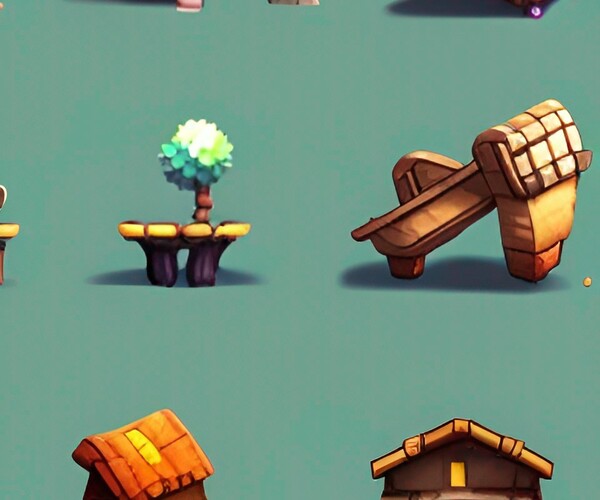 ArtStation - assets for side-scrolling platformer game minimalist 18640 jpg wombo art pack ...