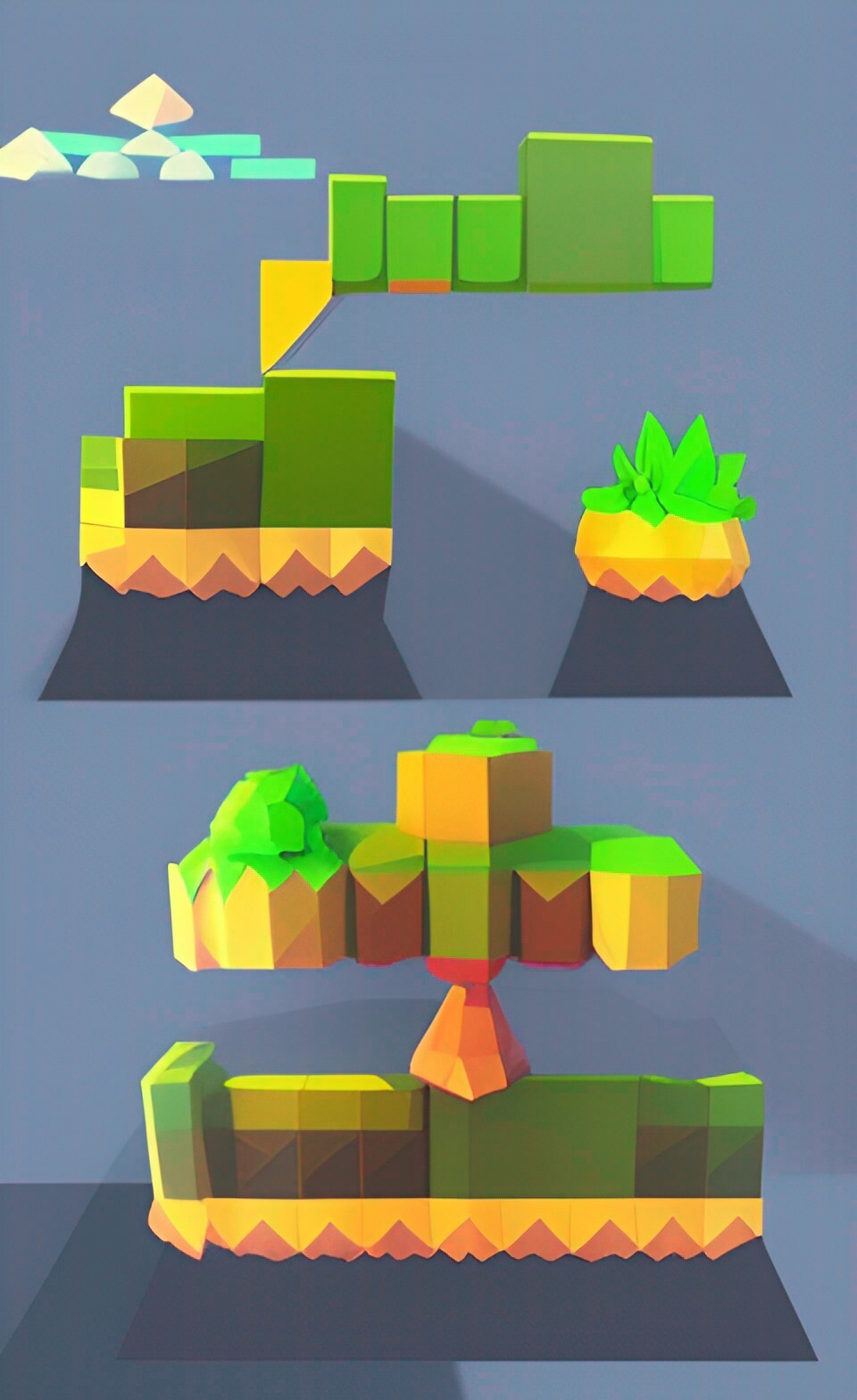 ArtStation - assets for side-scrolling platformer game minimalist 18640 jpg wombo art pack ...
