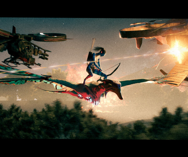 ArtStation - AVATAR CHARACTER SET BLEND FILE | NEYTIRI AND DRAGON ...