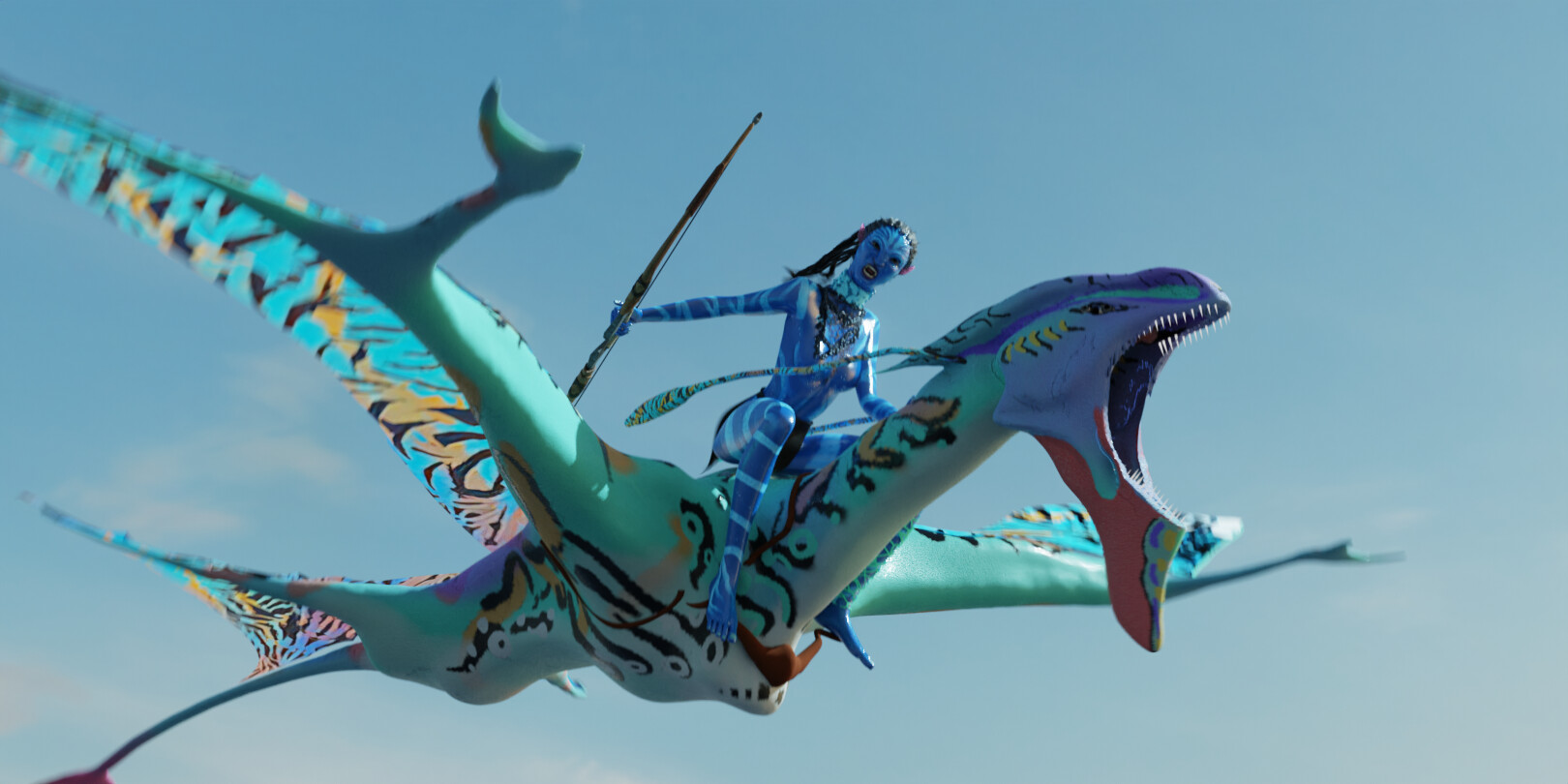 ArtStation - AVATAR CHARACTER SET BLEND FILE | NEYTIRI AND DRAGON ...