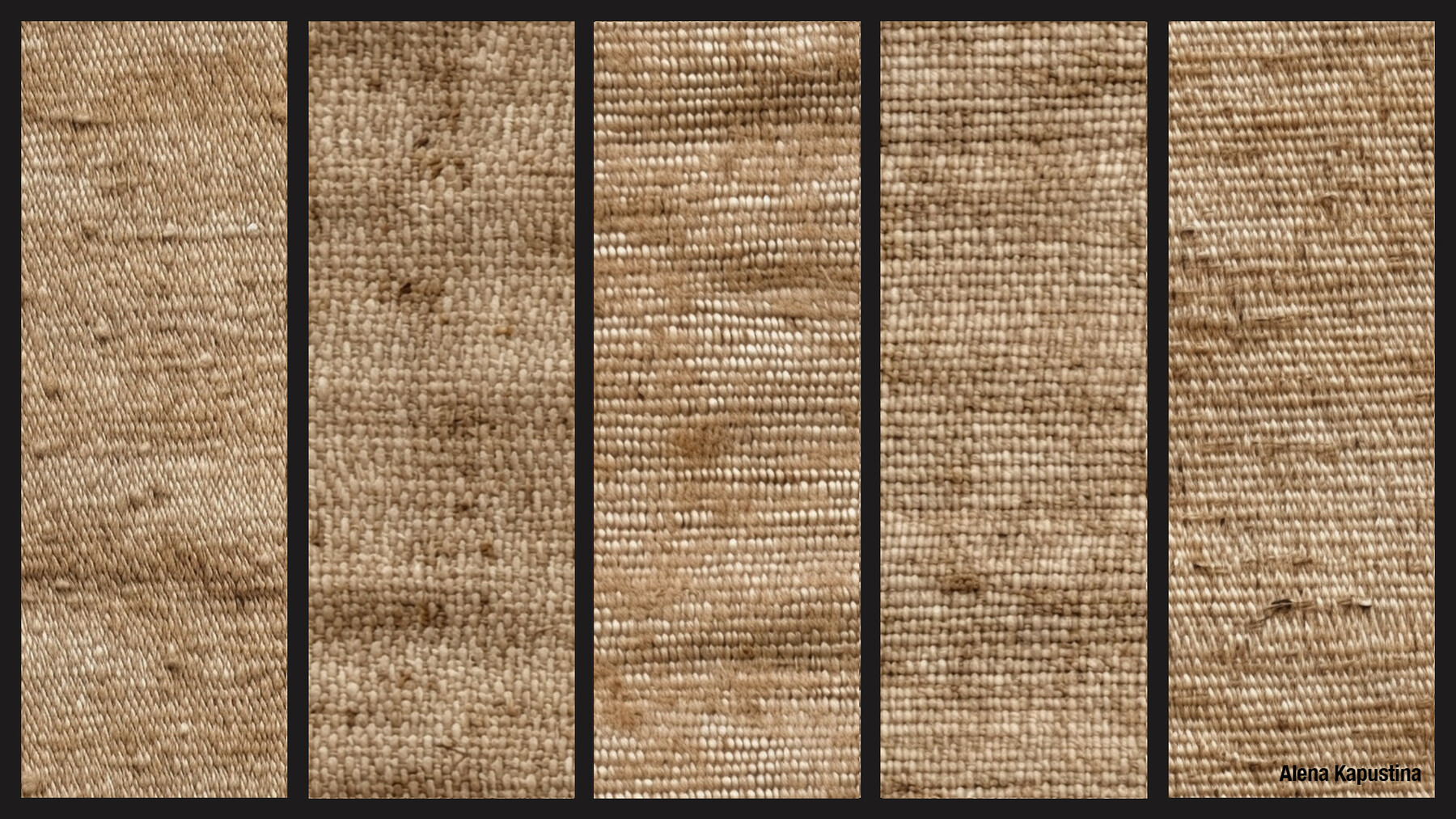 ArtStation - 45 Realistic seamless burlap textures / SBSAR / PNG / 4K ...