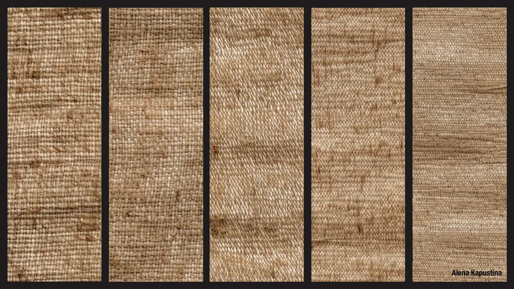 ArtStation - 45 Realistic seamless burlap textures / SBSAR / PNG / 4K ...