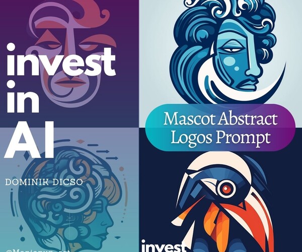 ArtStation - Mascot Abstract Art Logo Prompt - Midjourney | Artworks