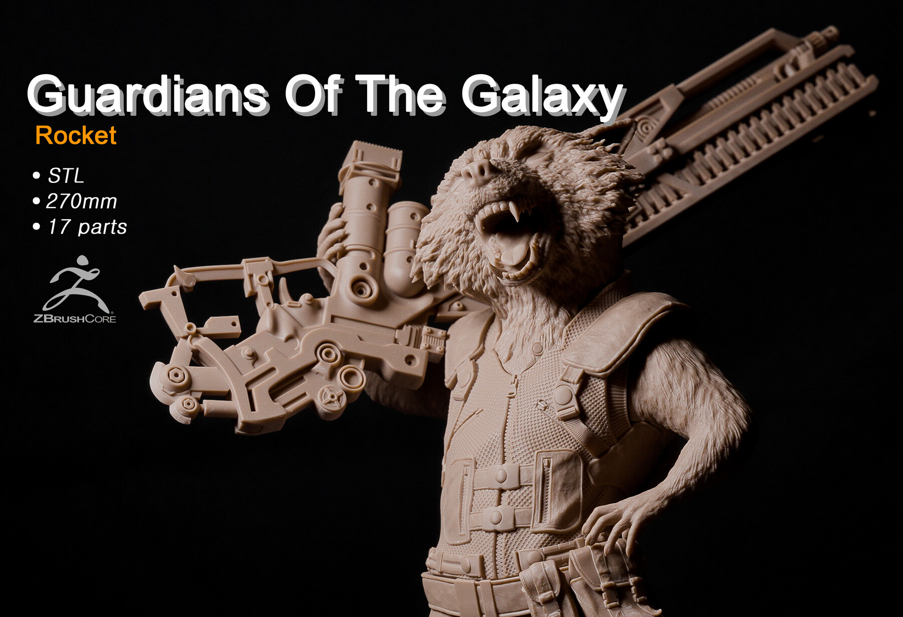 ArtStation - Guardians Of The Galaxy Rocket | Resources