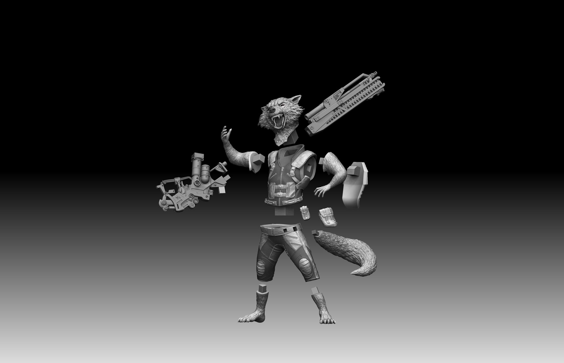 ArtStation - Guardians Of The Galaxy Rocket | Resources