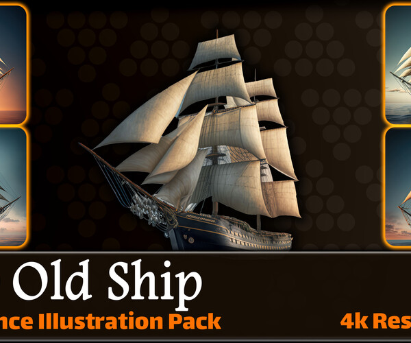 ArtStation - 200 Old Ship Reference Pack | 4K | v.2 | Artworks