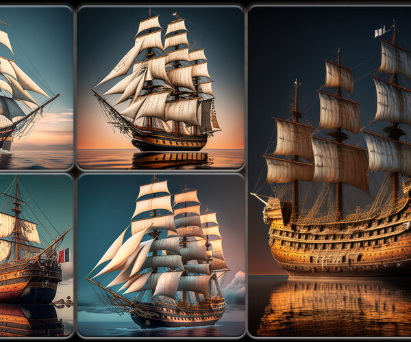 ArtStation - 200 Old Ship Reference Pack | 4K | v.2 | Artworks