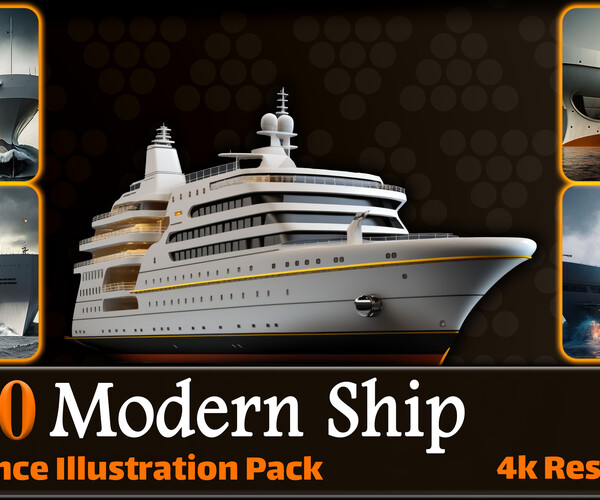 ArtStation - 200 Modern Ship Reference Pack | 4K | v.3 | Artworks