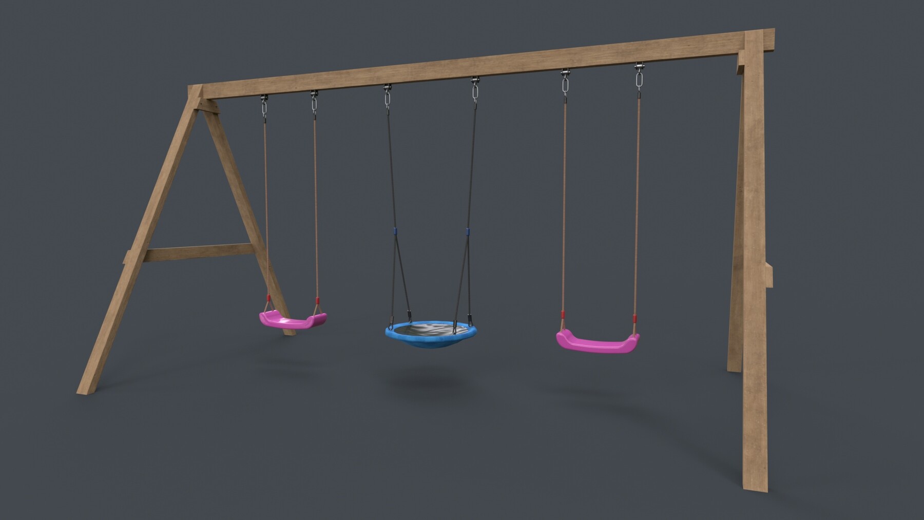 ArtStation - PBR Modular Outdoor Playground Swing Sets B | Game Assets