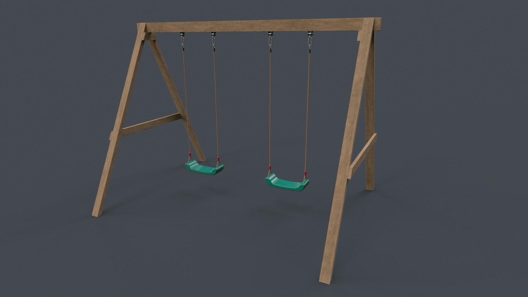 ArtStation - PBR Modular Outdoor Playground Swing Sets B | Game Assets