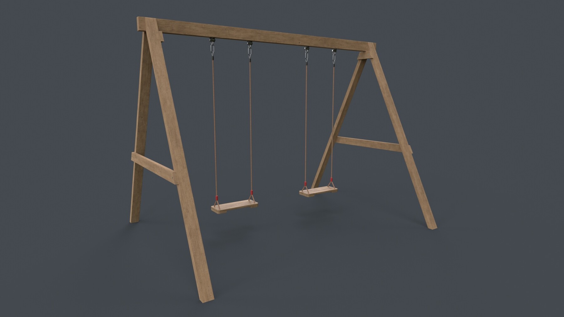 ArtStation - PBR Modular Outdoor Playground Swing Sets B | Game Assets