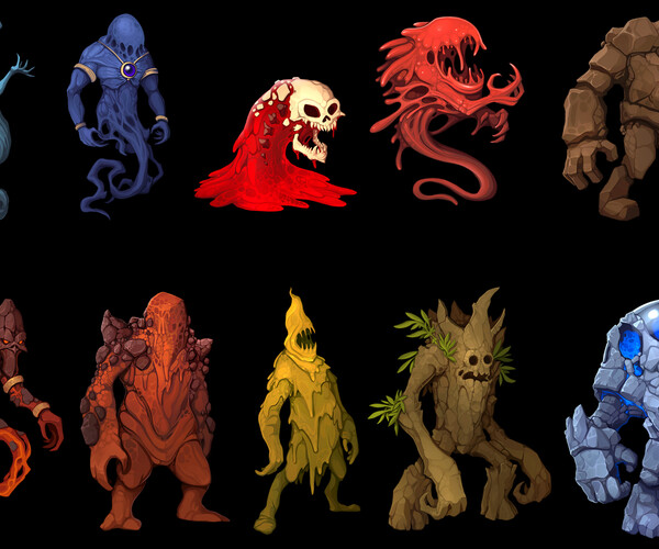 ArtStation - Elementals Army Characters 02 | Game Assets