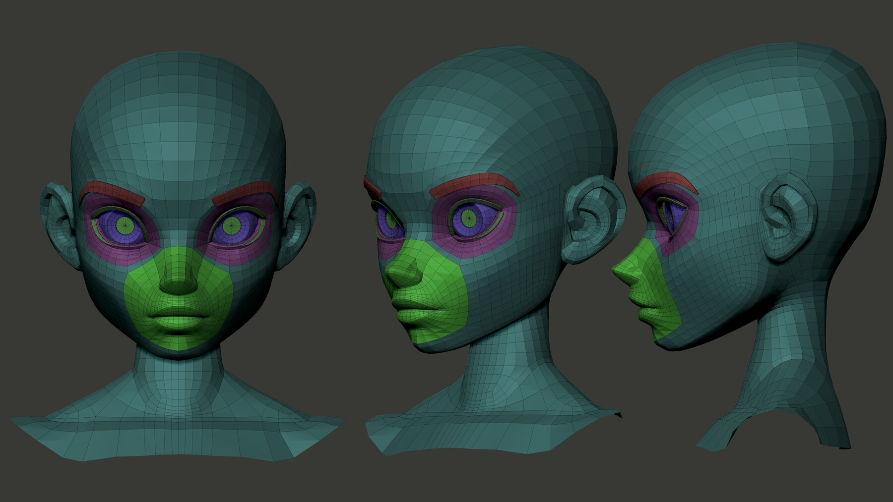 ArtStation - Stylized Female Base Mesh - Disney Infinity Style - Mika ...