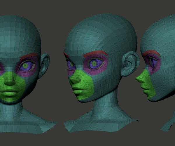 ArtStation - Stylized Female Base Mesh - Disney Infinity Style - Mika ...