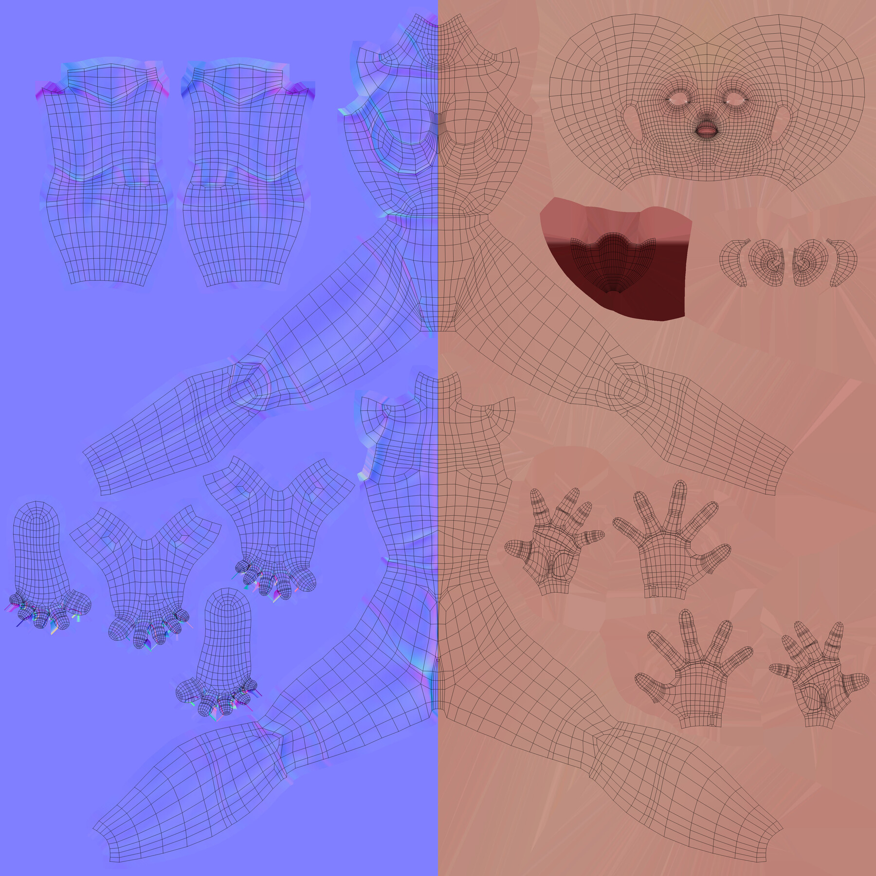 ArtStation - Stylized Female Base Mesh - Disney Infinity Style - Mika ...